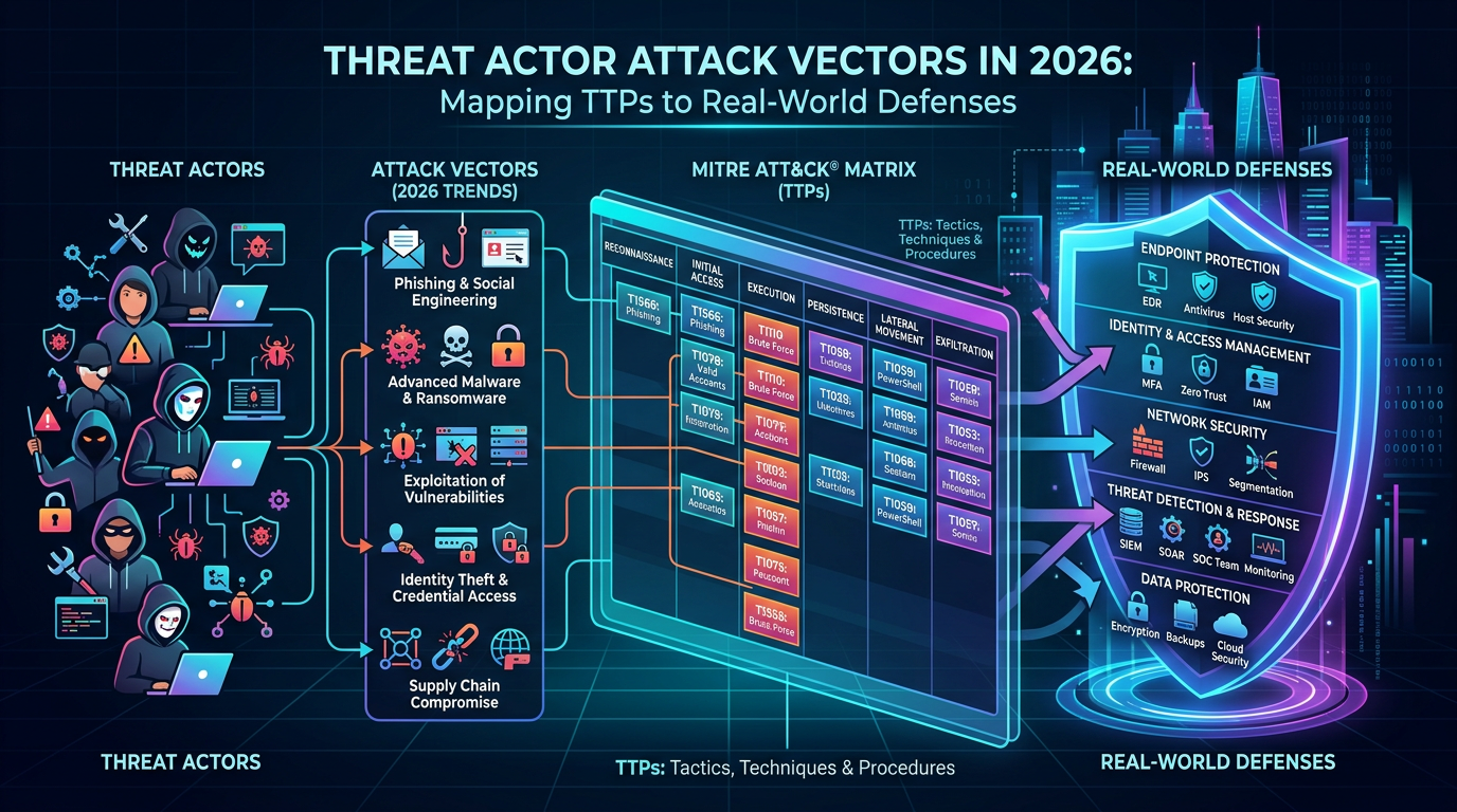 Threat Actor Attack Vectors in 2026: Mapping TTPs to Real-World ...